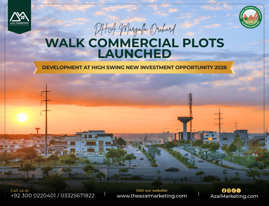 DHA Margalla Orchards Walk Commercial Plots Launched – Islamabad’s New ...